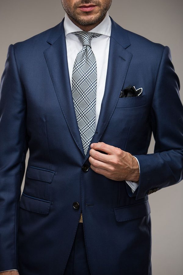 How To Button a Suit - Two Button Double-Breasted Suit - He Spoke Style
