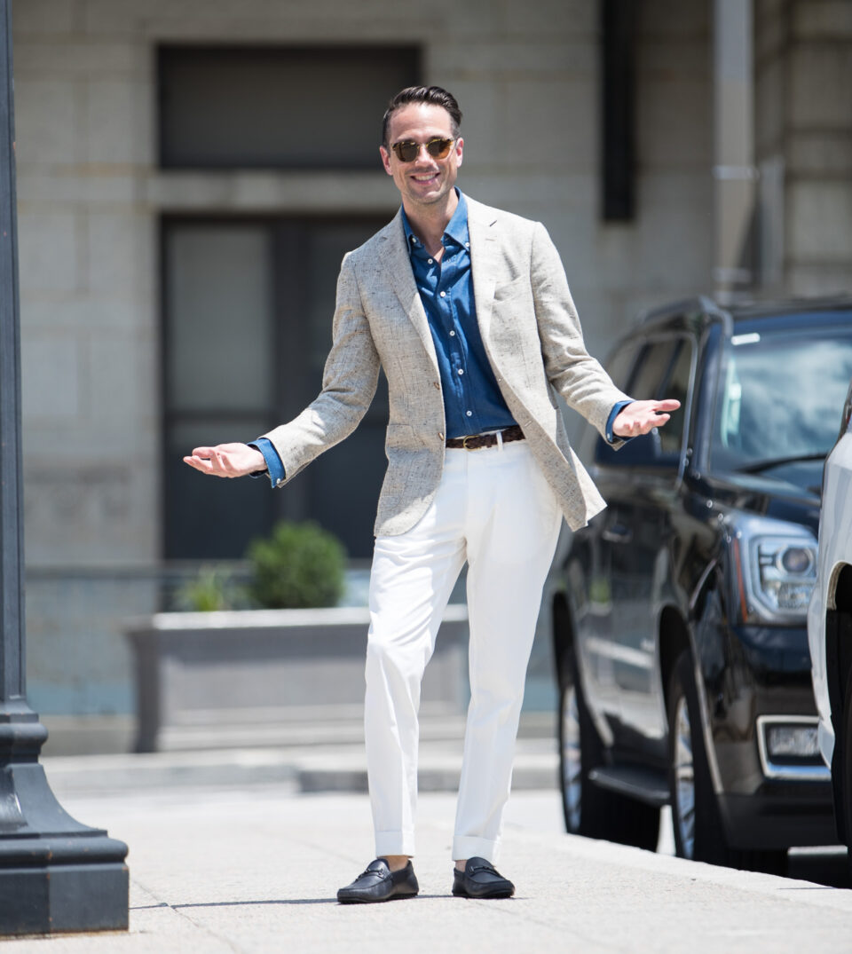 Textured Tan Linen Sport Coat | He Spoke Style
