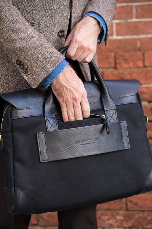 Casual Luxury: The Bennett Winch Briefcase | He Spoke Style