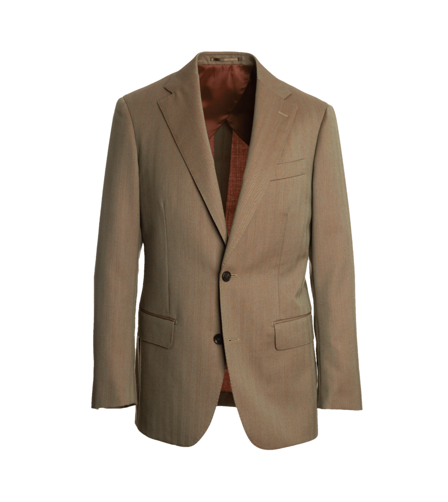 Solaro Herringbone Suit | Custom-Tailored Sartorial Elegance