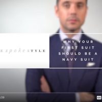 Essential Navy Blue Hopsack Suit - He Spoke Style Shop