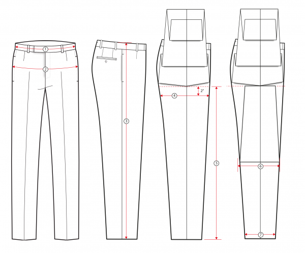 Pants Size Charts - He Spoke Style Shop