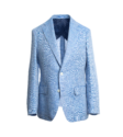 Azure Blue Herringbone Linen Sport Coat | He Spoke Style