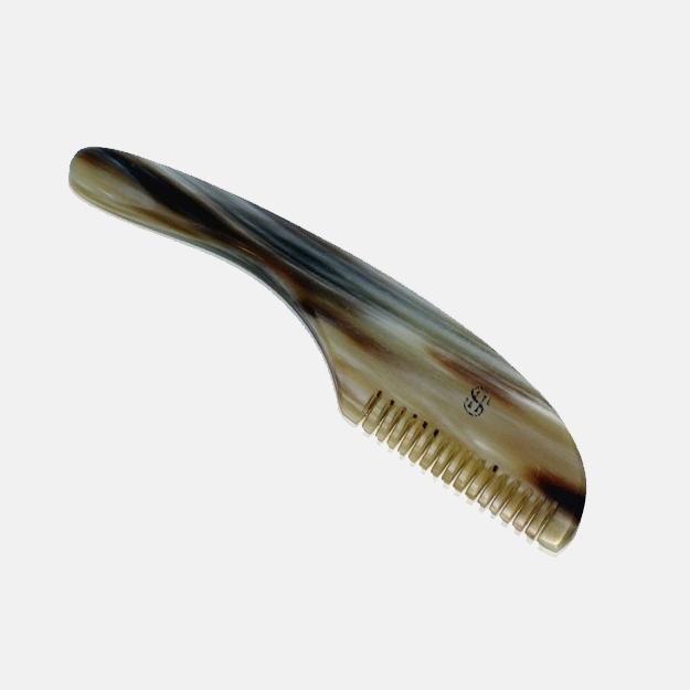 Oxhorn Moustache Comb with Handle | He Spoke Style