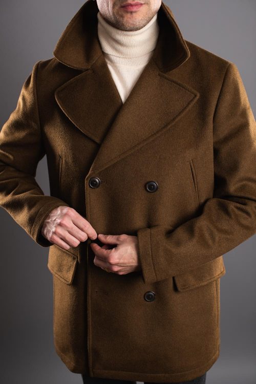 How To Wear a Brown Peacoat | He Spoke Style