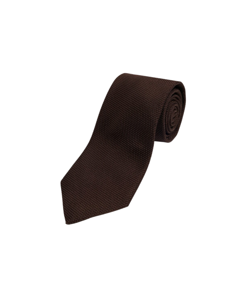Chocolate Brown Grenadine (Garza Fina) | He Spoke Style
