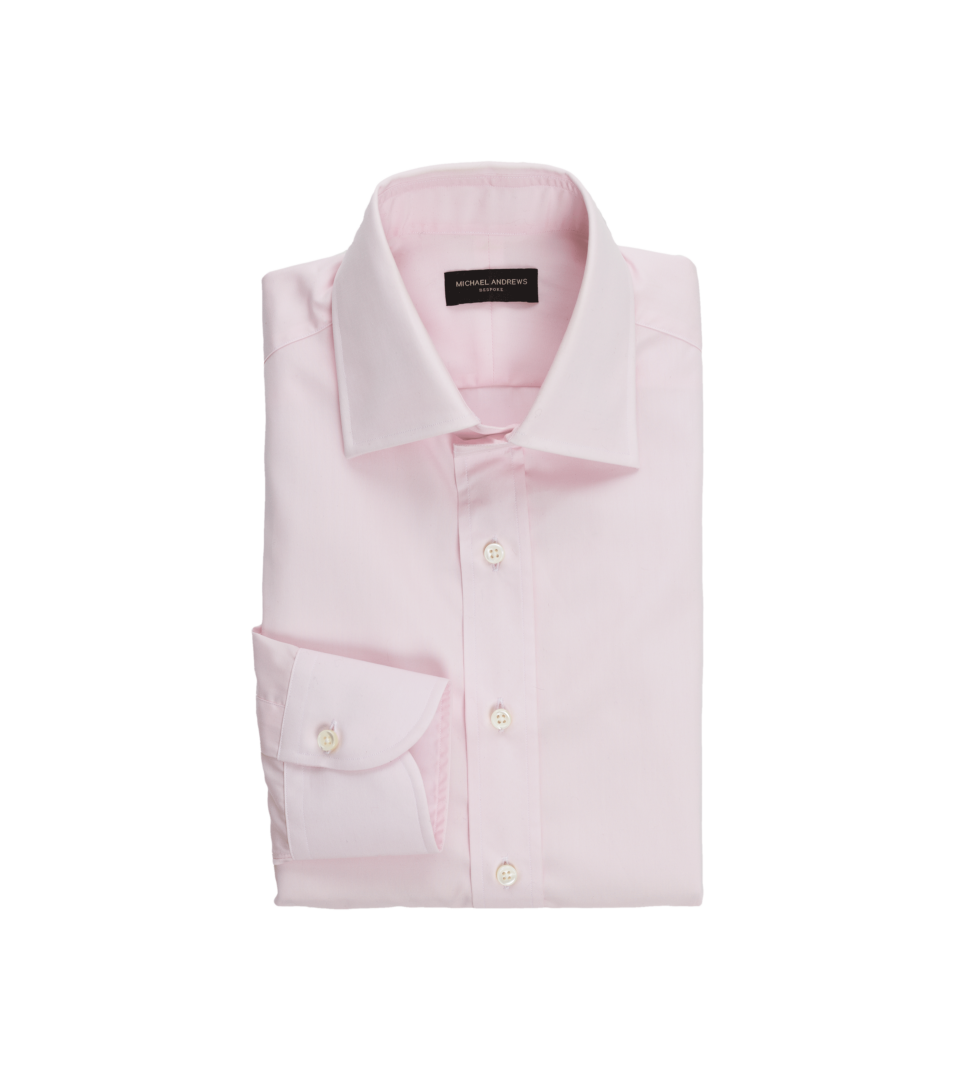 Light Pink Poplin Dress Shirt | He Spoke Style