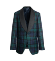 Blackwatch Plaid Shawl Collar Dinner Jacket | Custom-Tailored