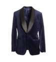 Navy Velvet Shawl Collar Dinner Jacket | Custom-Tailored