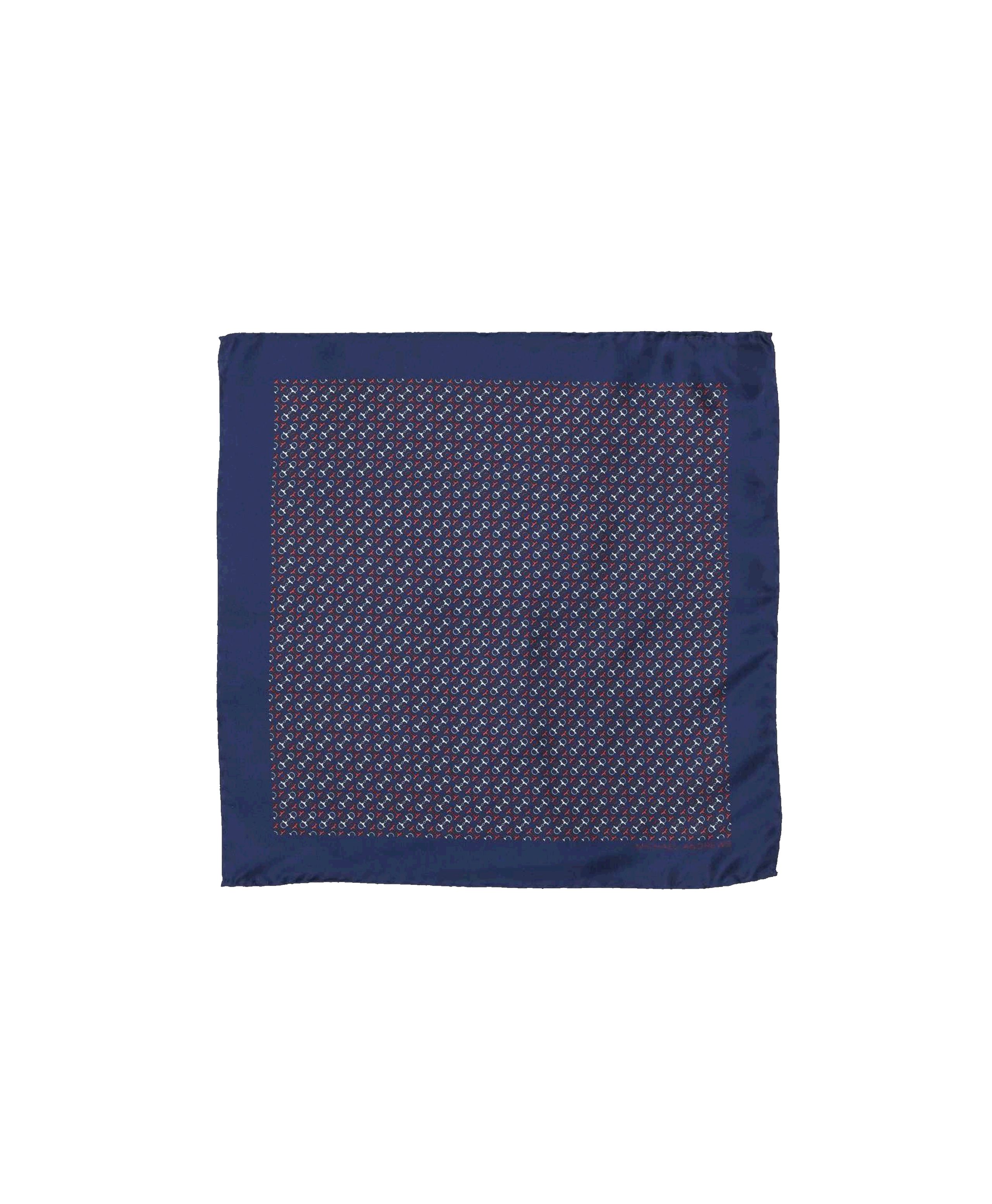 Blue Horse Bit Icon Pocket Square | He Spoke Style