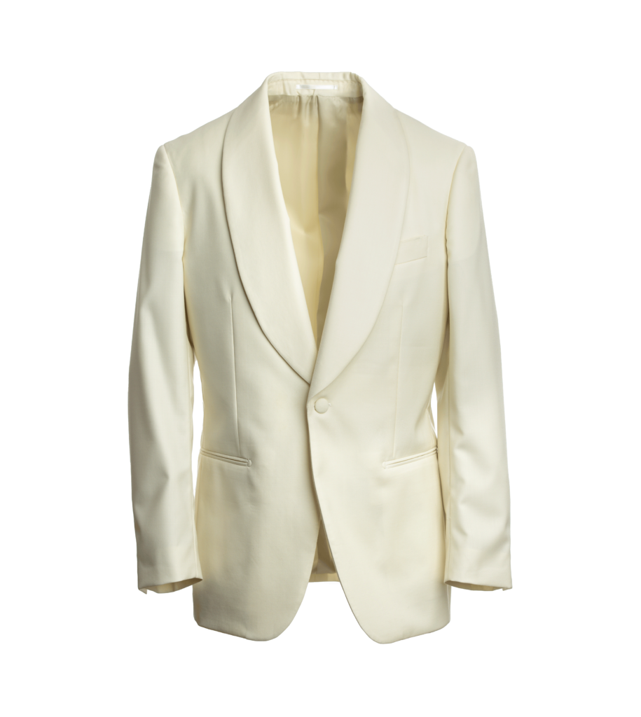 Classic Ivory Dinner Jacket | Custom-Tailored Elegance