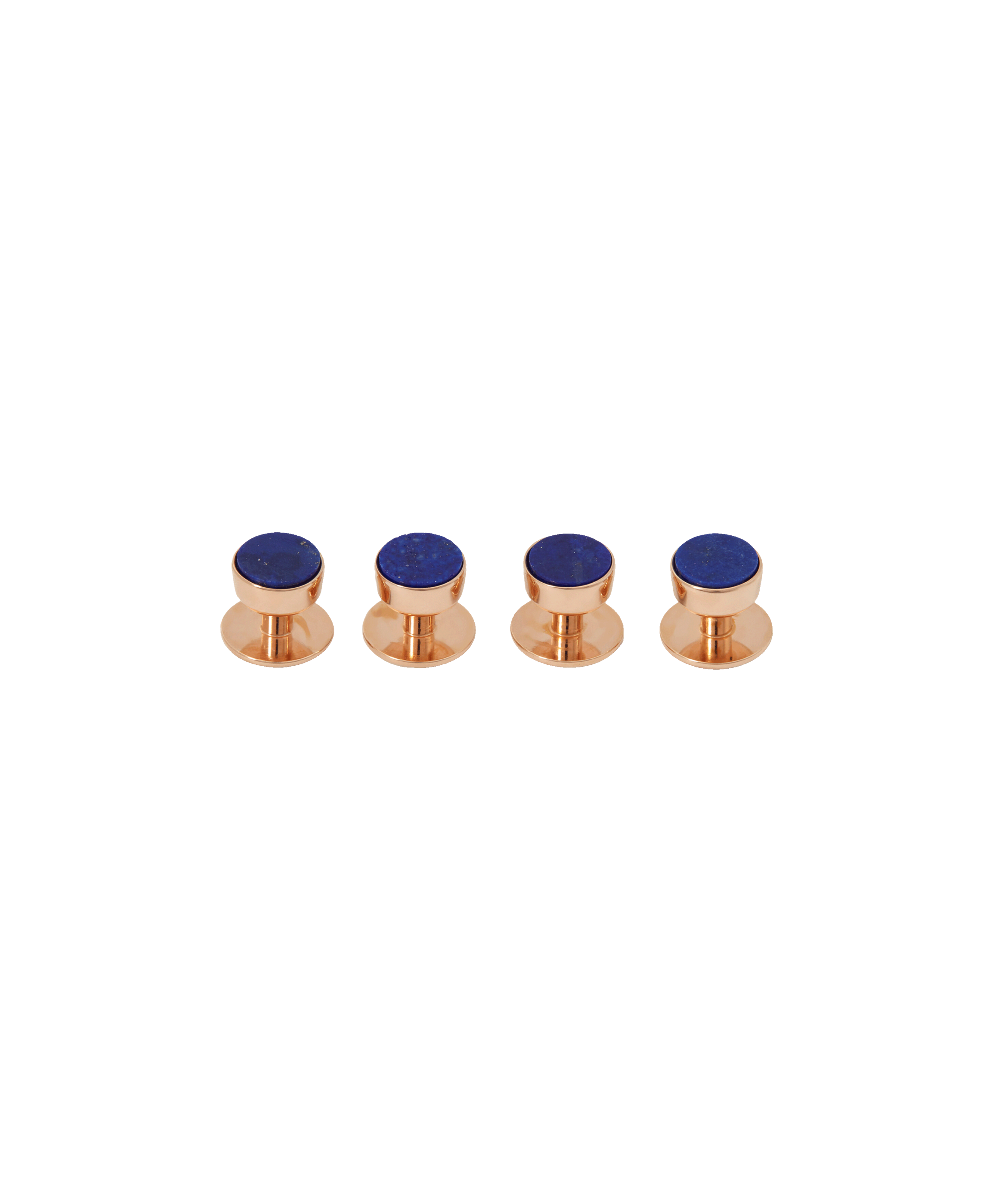 Codis Maya Lapis Lazuli Tuxedo Studs | Rose Gold Luxury