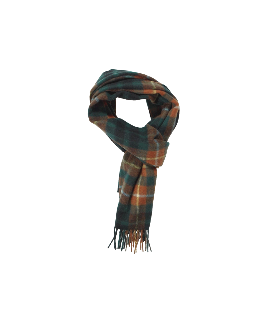 Crocket New Green Yellow Modern Tartan Cashmere Scarf | He Spoke Style