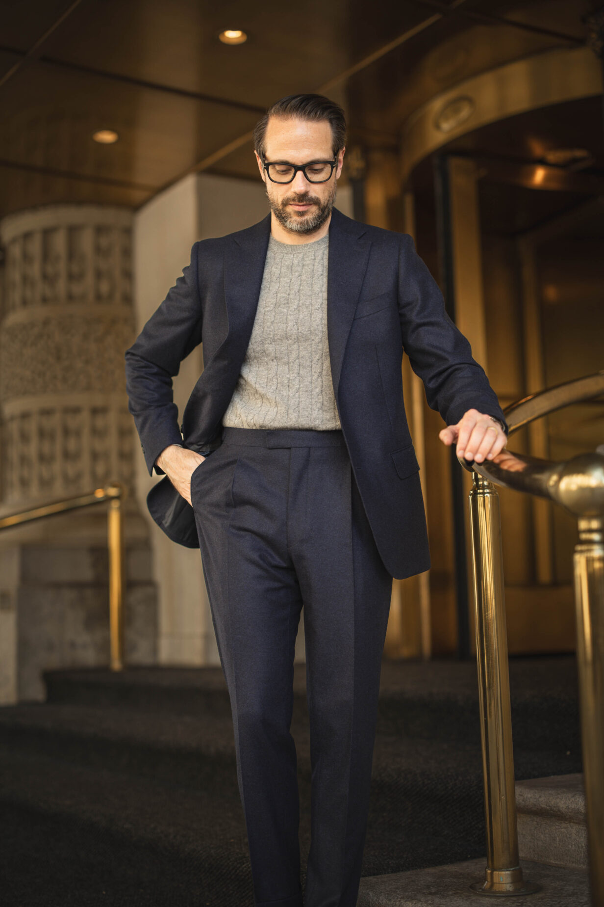5 Ways to Style a Navy Blue Flannel Suit: Tips and Inspiration | He ...