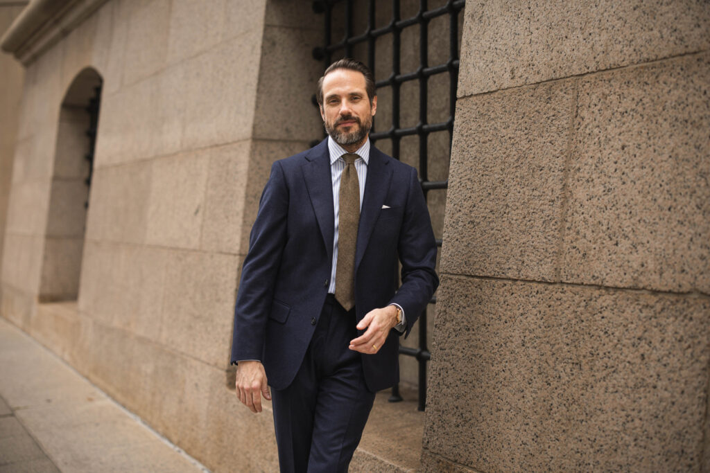 Introducing: The Navy Blue Flannel Suit | He Spoke Style