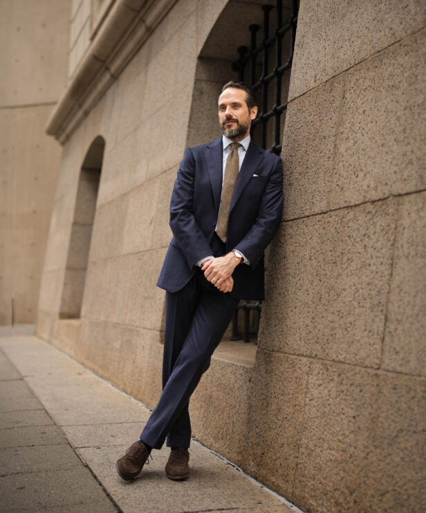 Introducing: The Navy Blue Flannel Suit | He Spoke Style