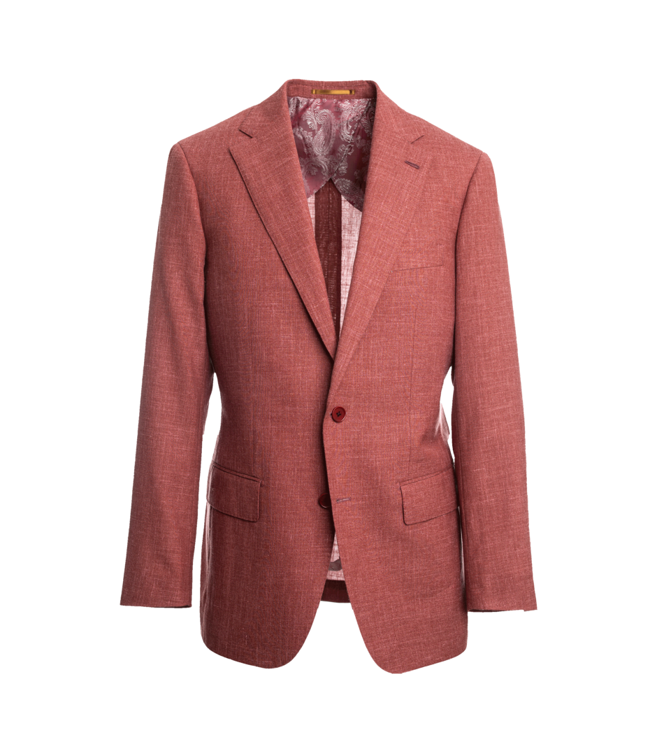 Red Wool-Silk-Linen Loro Piana Sport Coat | Custom-Tailored