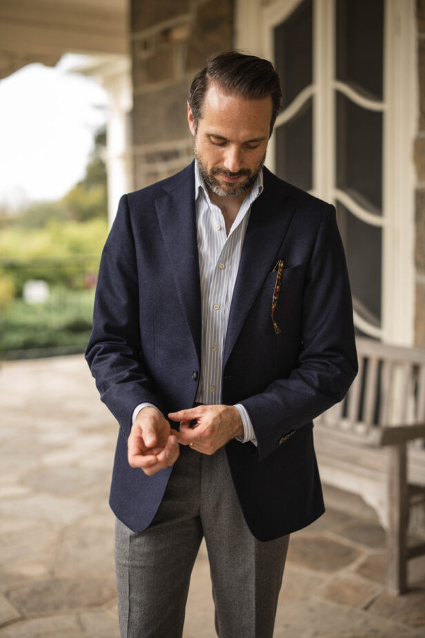 5 Ways to Style a Navy Blue Flannel Suit: Tips and Inspiration | He ...