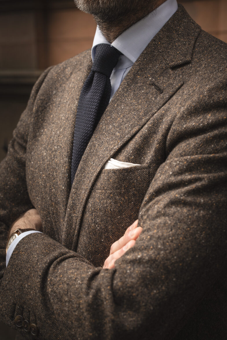 The Donegal Tweed Suit in Dark Brown | He Spoke Style