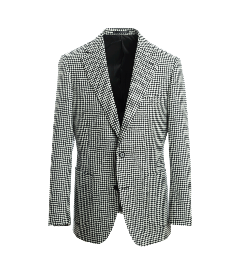 Black and White Houndstooth Sport Coat | Custom-Tailored