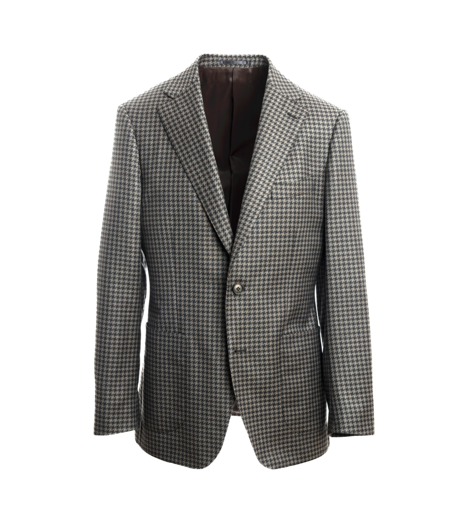 Gray and Brown Houndstooth Sport Coat | He Spoke Style