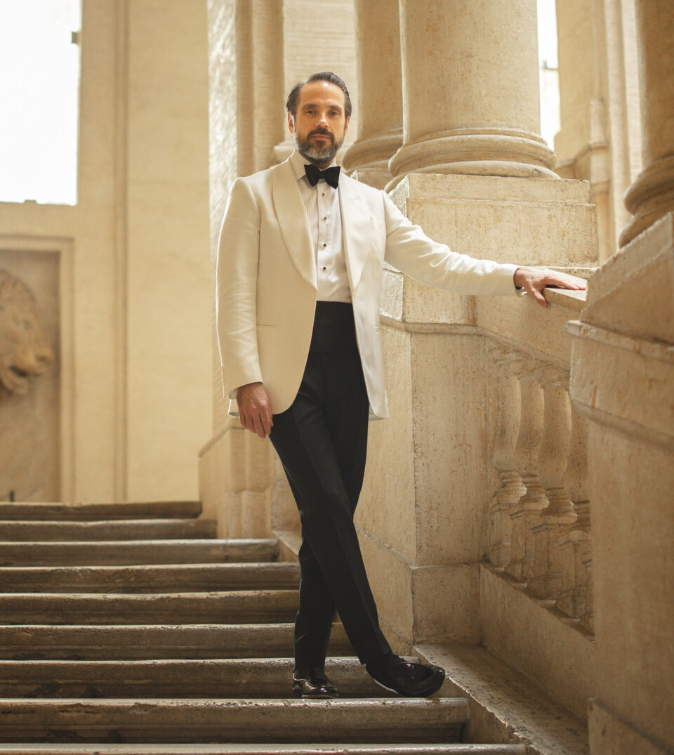 Ivory Bamboo Dinner Jacket | Custom-Tailored Formalwear