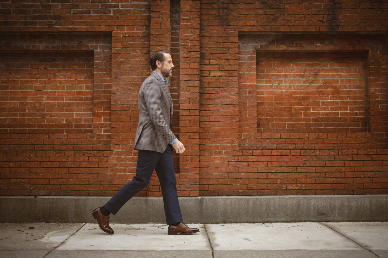 The Houndstooth Sport Coat in Brown and Gray | He Spoke Style