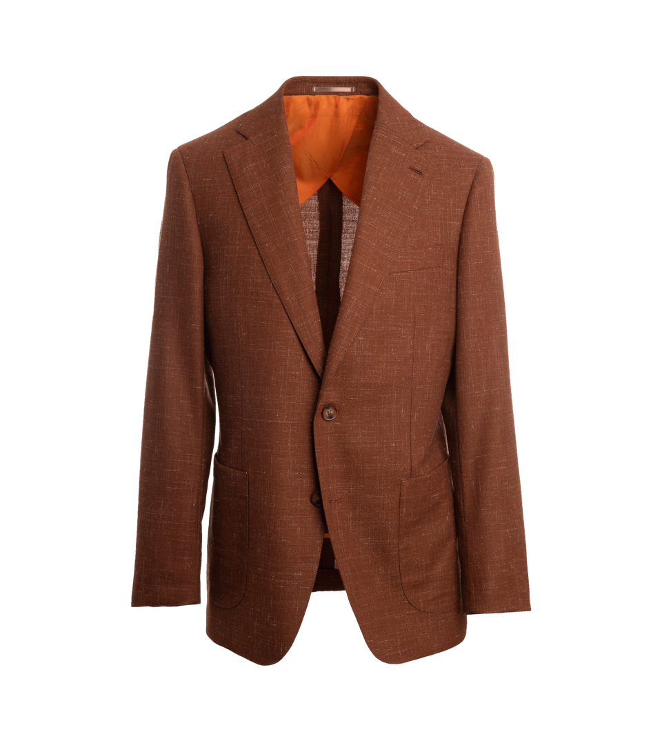 Terracotta Hopsack Sport Coat | Custom-Tailored Elegance
