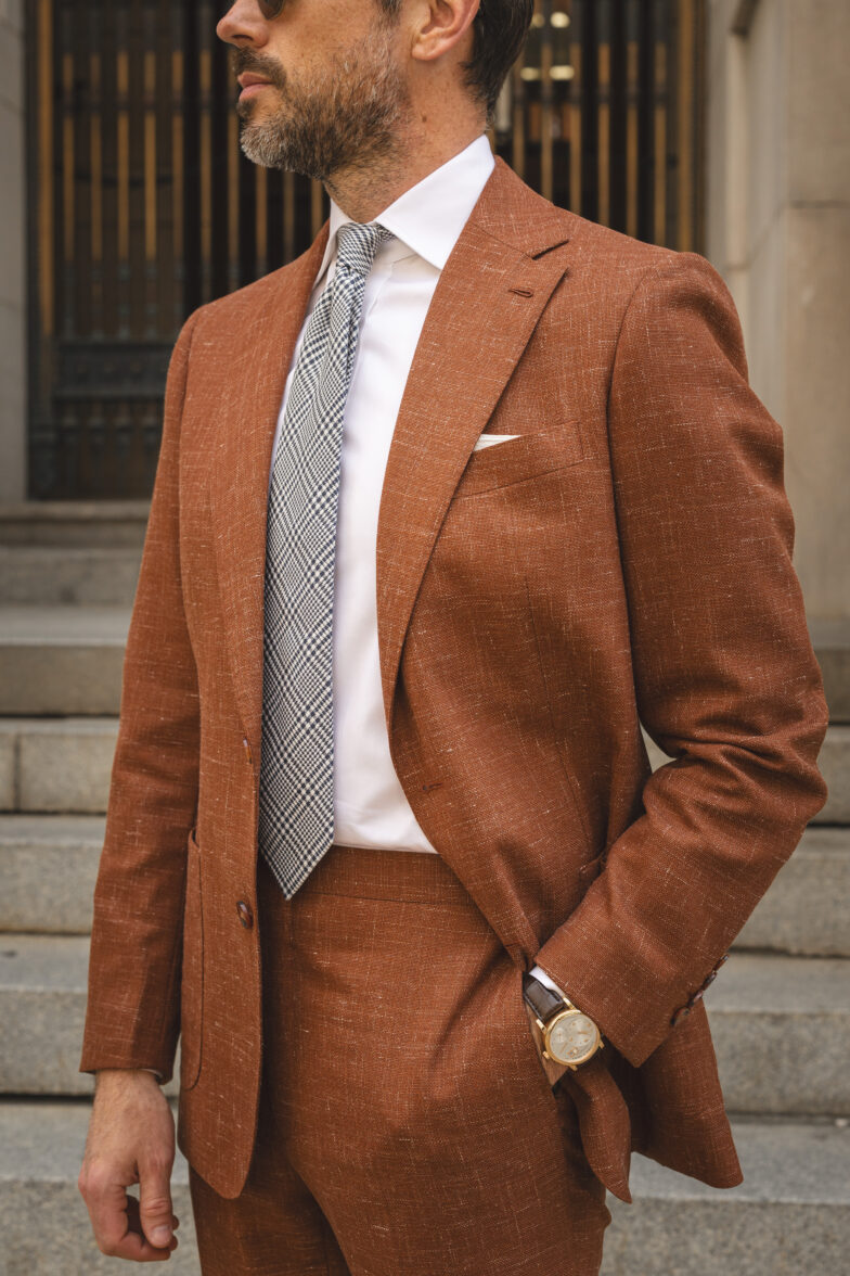 Terracotta Suit For A Wedding: The Trendsetting Groom | He Spoke Style