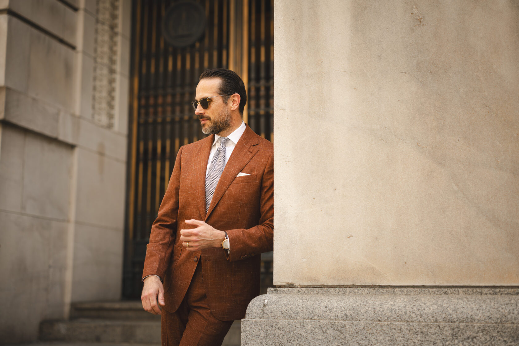 Terracotta Suit For A Wedding: The Trendsetting Groom | He Spoke Style