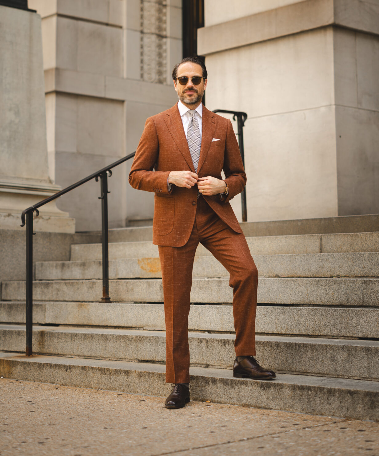 Terracotta Suit For A Wedding: The Trendsetting Groom | He Spoke Style