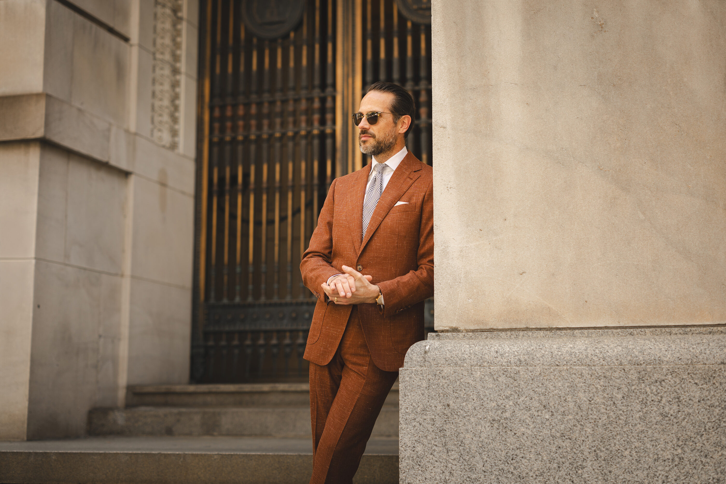 Terracotta Suit For A Wedding: The Trendsetting Groom | He Spoke Style