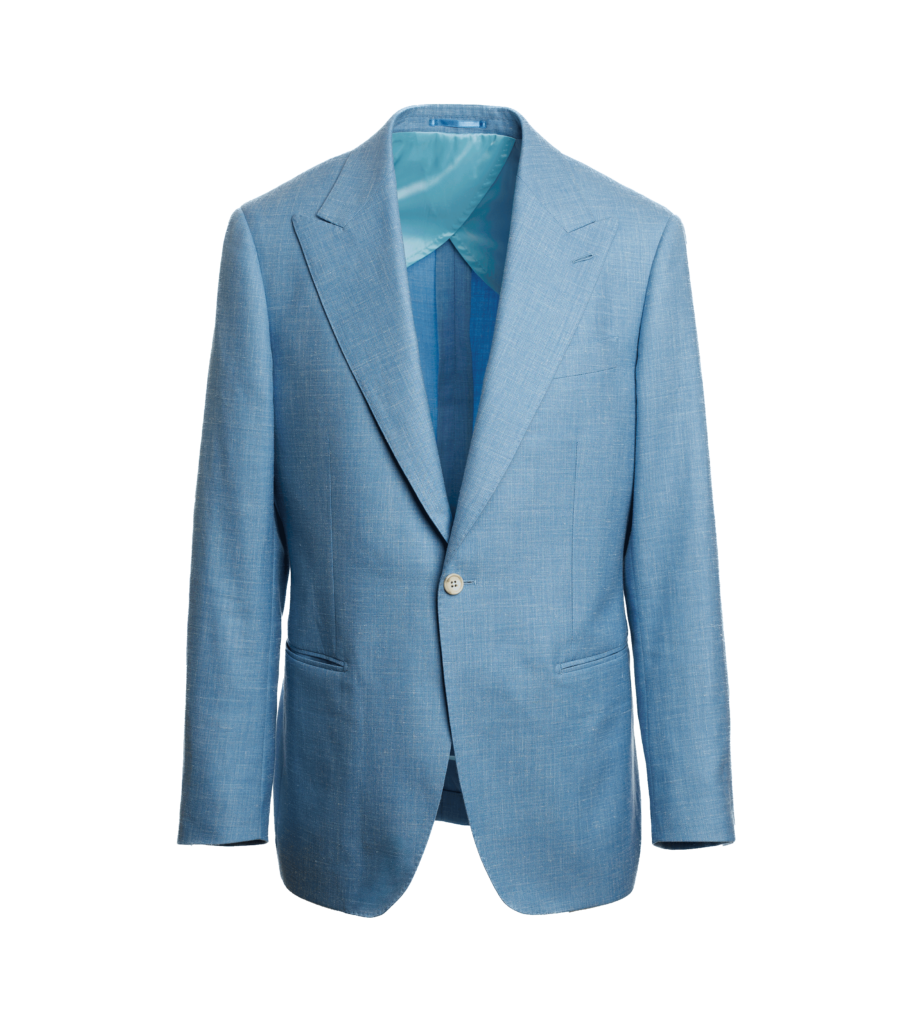 Light Blue Plain Twill Sport Coat Summer | He Spoke Style