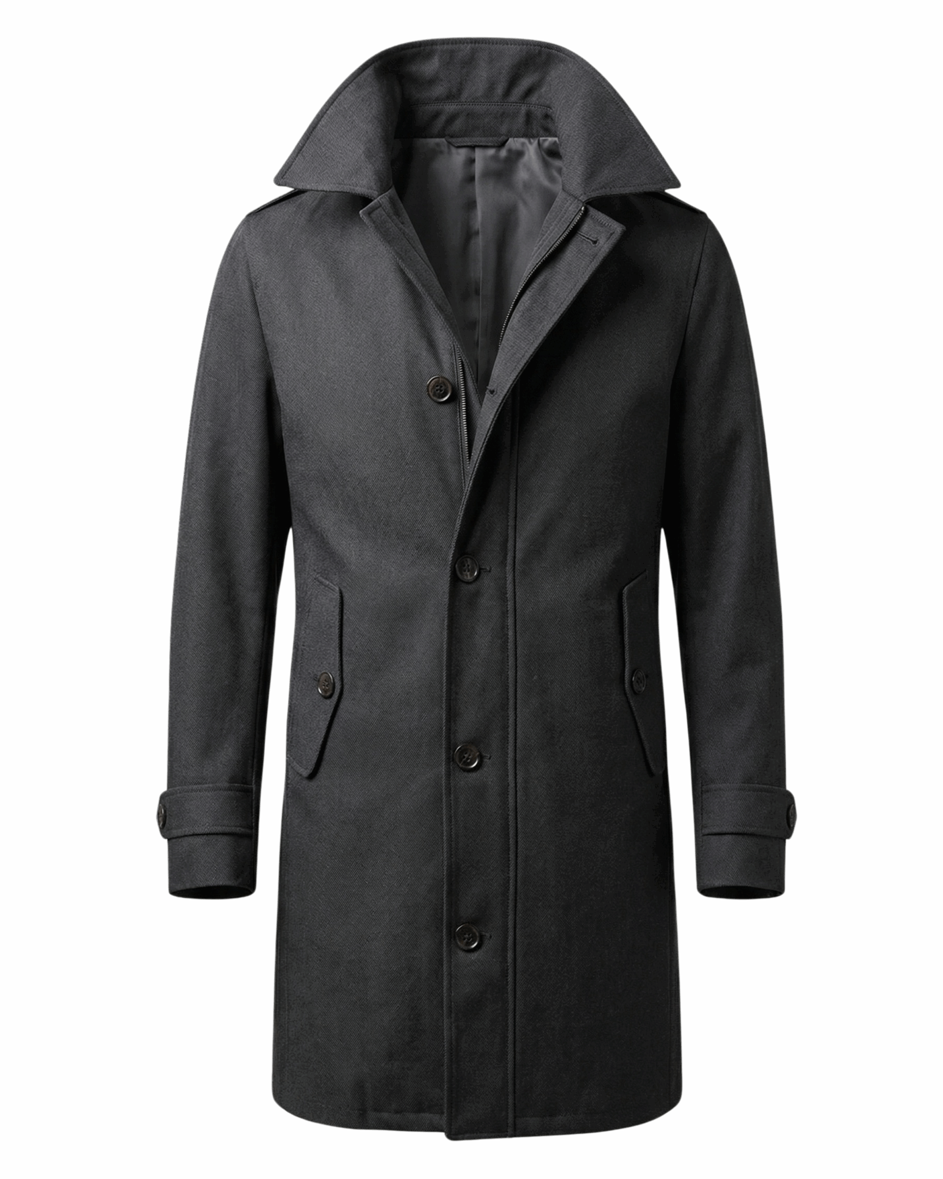 Solid Grey Twill Storm Stopper | He Spoke Style