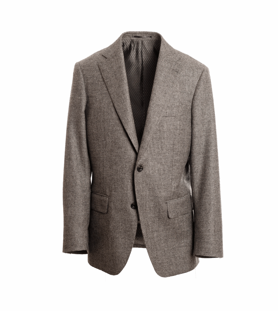 Gray Prince Of Wales Check Flannel Suit | He Spoke Style
